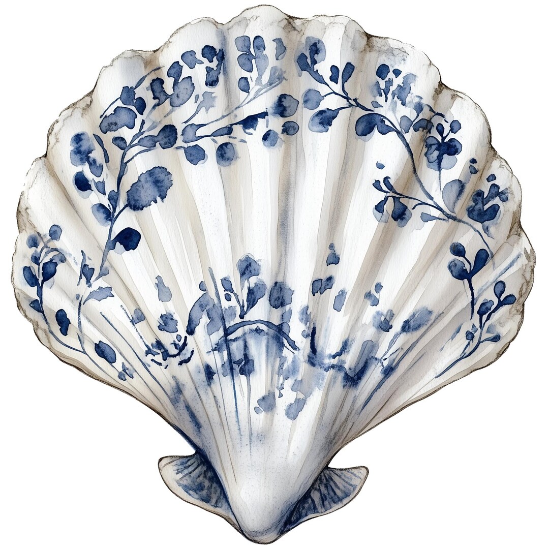 Toile Scallop Shell : a Single Clipart Image With Transparent ...