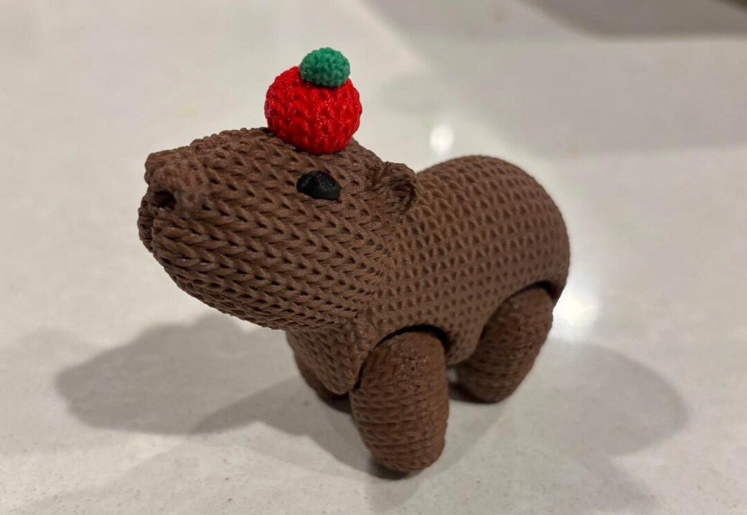 3d Printed Capybara - Fabric Look - Etsy