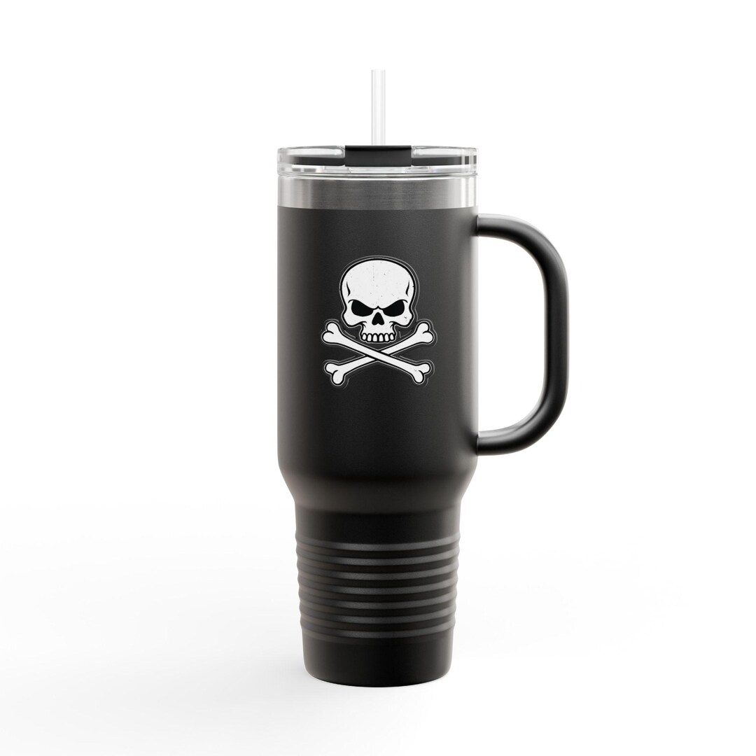 Skull Mug/stanley/tumbler, Gothic, Goth, Emo; Gift for Him, Gift for ...