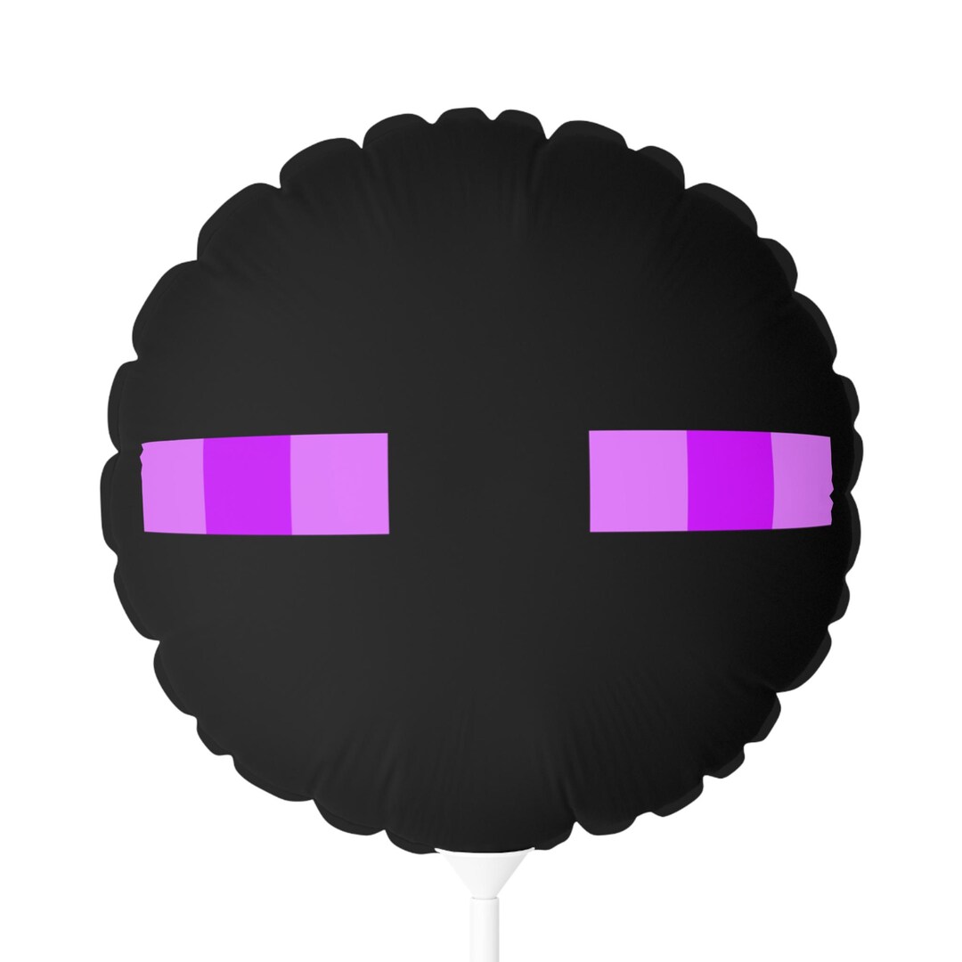 Minecraft Enderman Balloon (round), 11" Birthday Party - Etsy