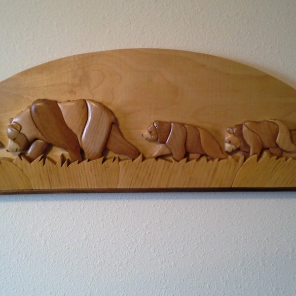 Intarsia Bear - Etsy