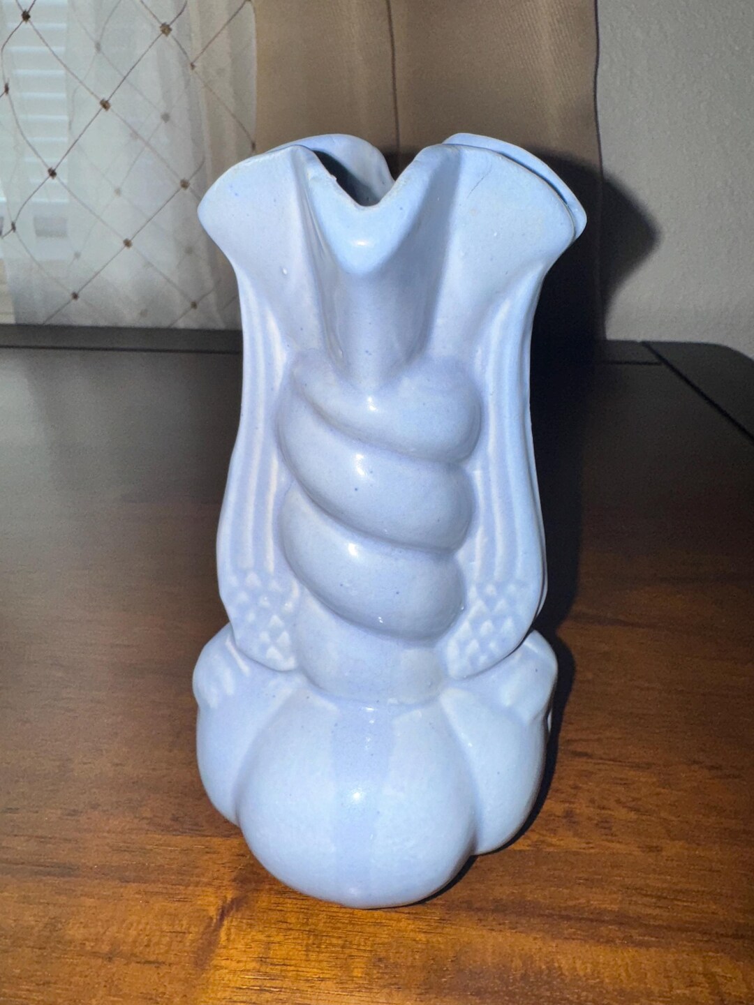 Lovely Vintage NILOAK POTTERY Pastel BLUE 6 3/4” Vase ~ Beautiful ...