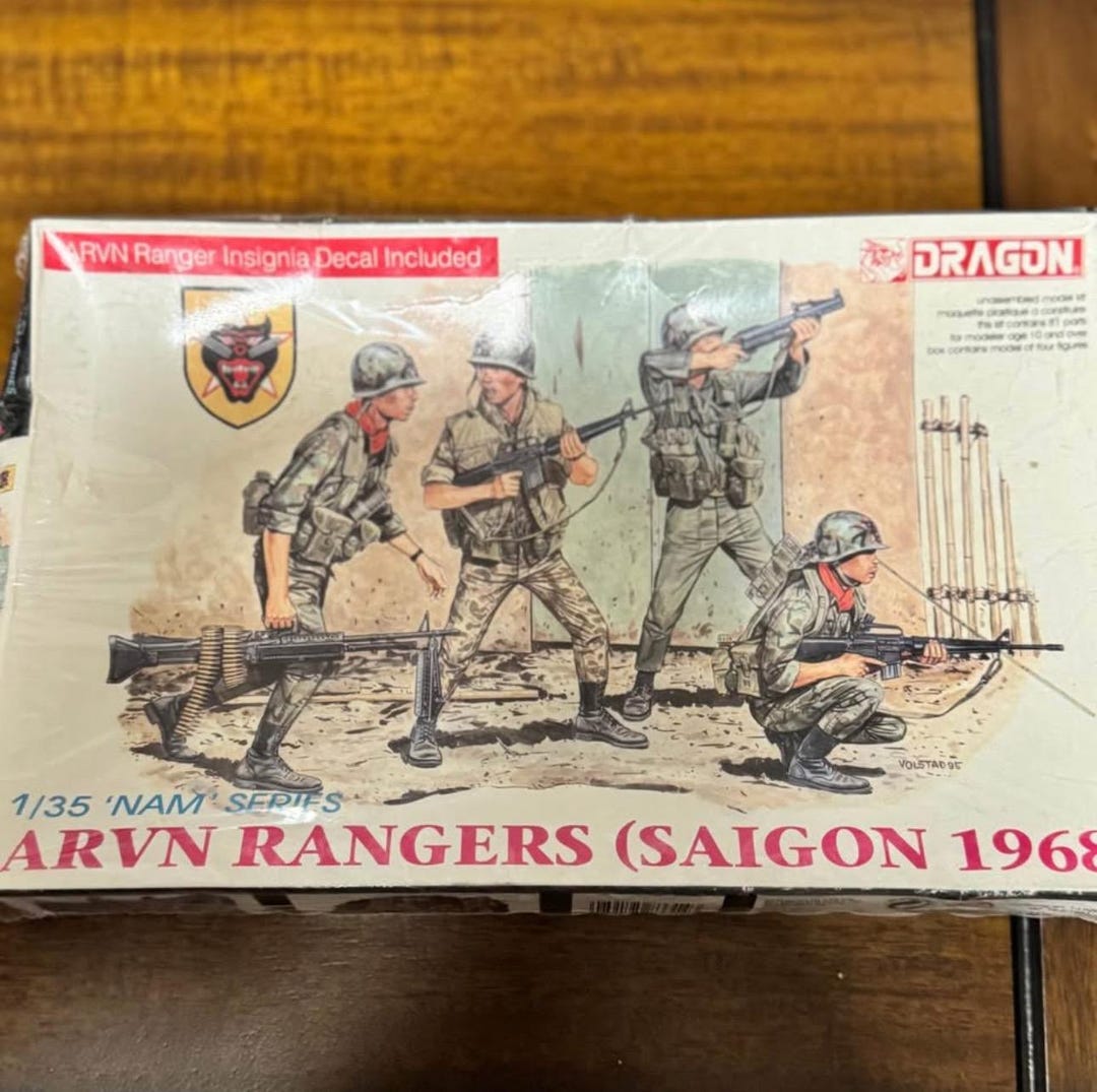 Dragon 3314 ARVN Rangers Saigon 1968 4 Figures Set 1/35 Scale Model Kit ...