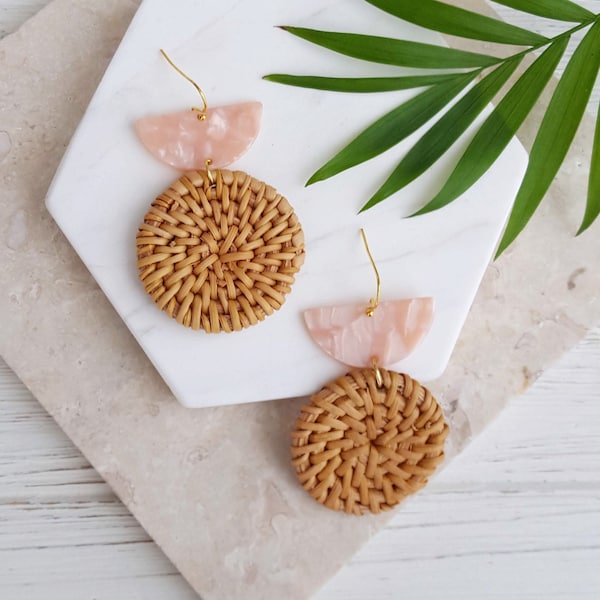 Woven Earrings - Etsy