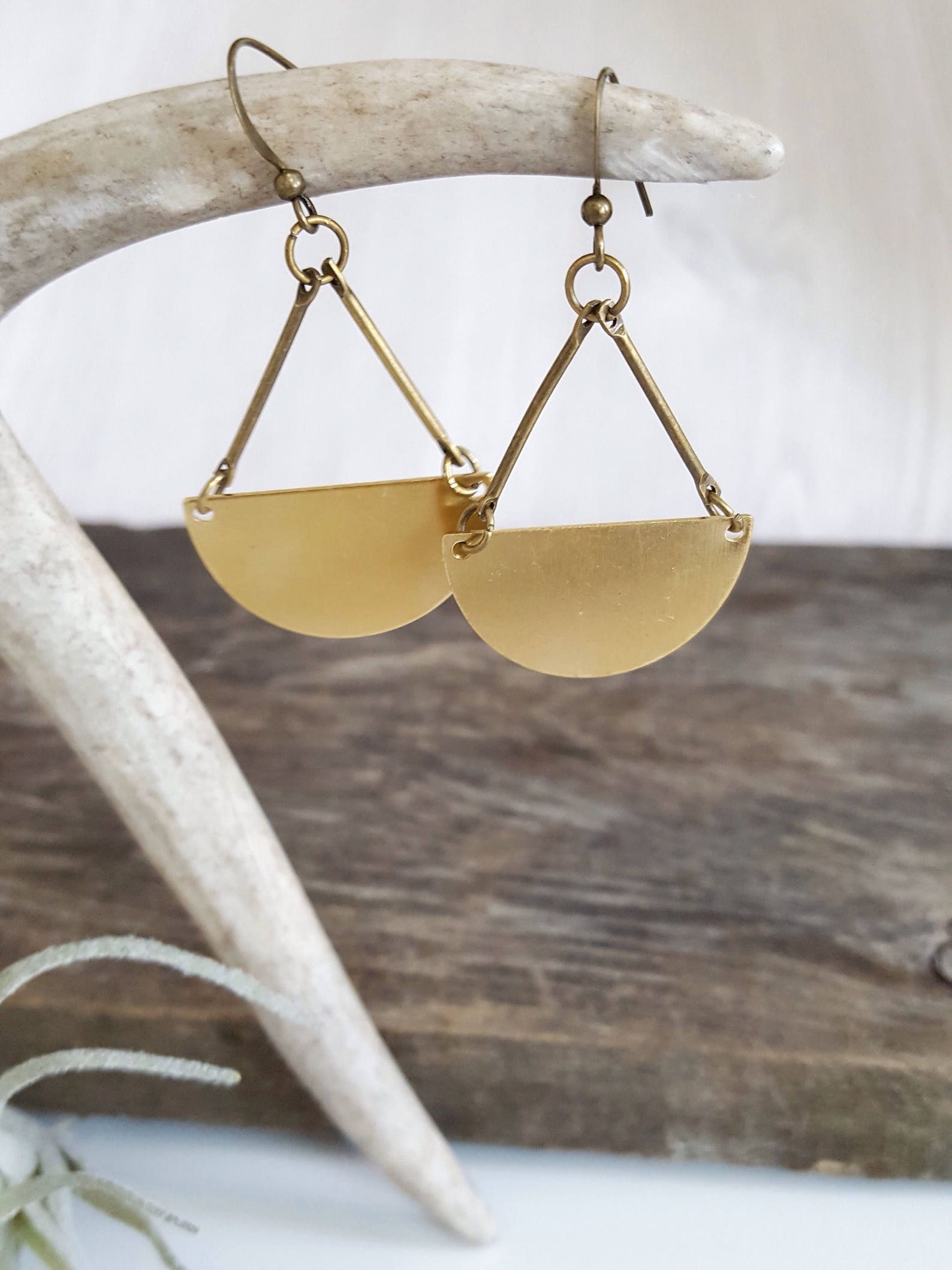 Half Moon Earrings Half Circle Earrings Half Moon Gold | Etsy