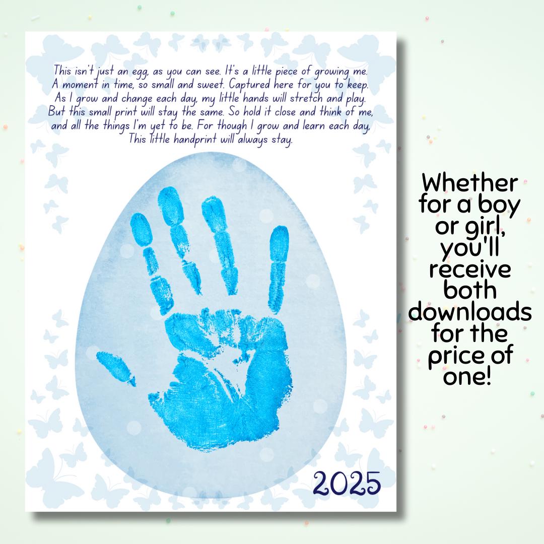 Easter Egg Poem Handprint Art: Baby Keepsake (digital Download) - Etsy