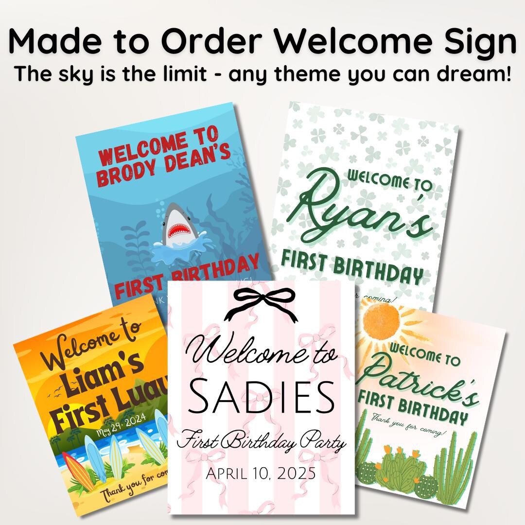 Custom Welcome Sign: Personalized Event Decor (digital Download) - Etsy