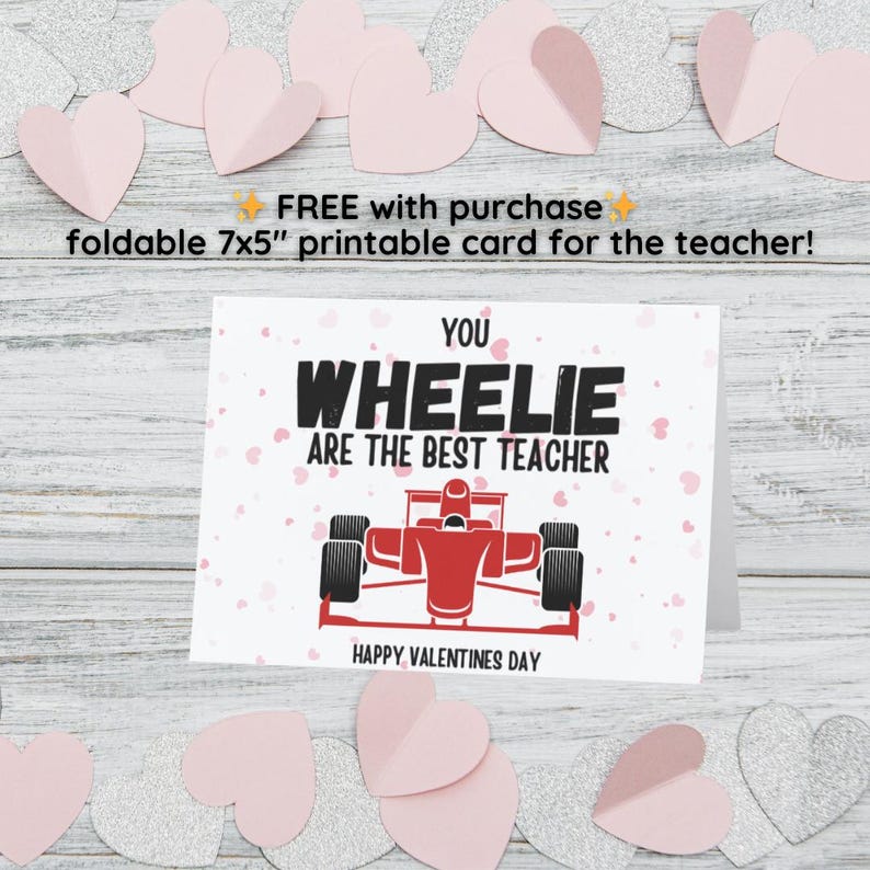 Valentines Cards for Boys Car Themed F1 Formula 1 Racecar Downloadable ...