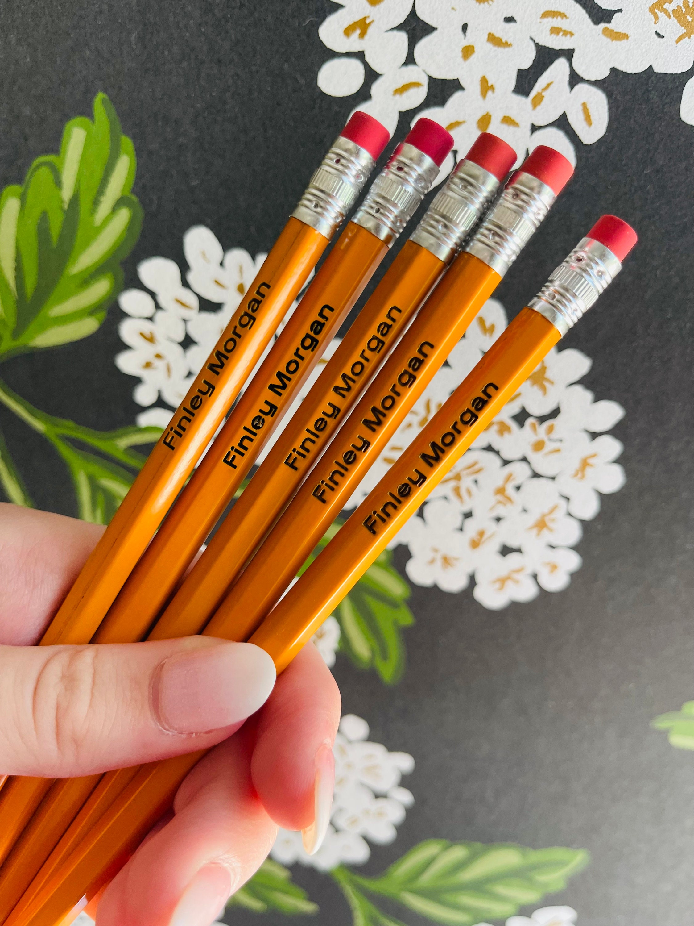 Personalized Pencils, Custom Pencils Monogrammed Pencils, Number 2 ...