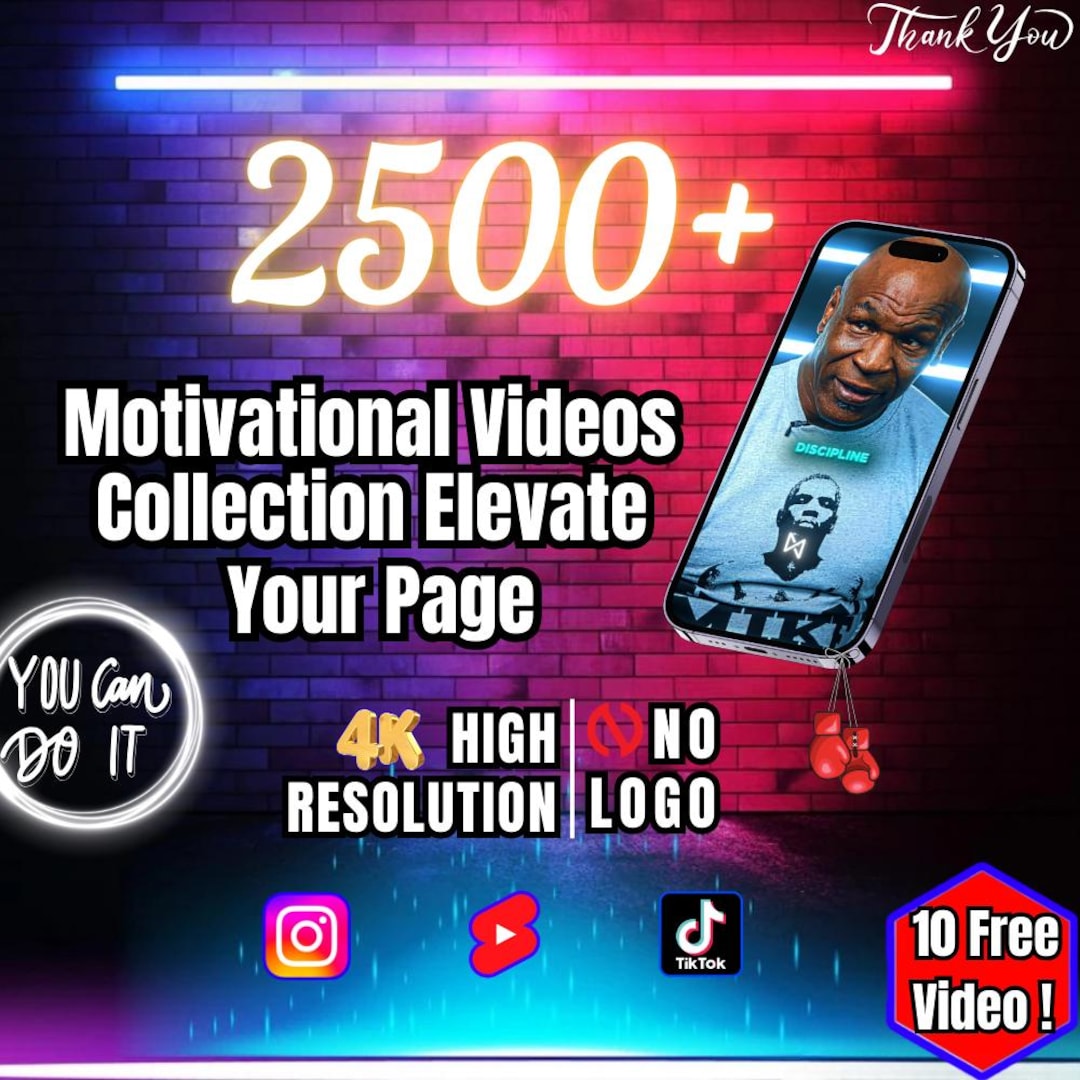 2500 Motivational Speech Videos 4K High Quality Editable Viral Reels ...