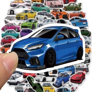 50 Pcs "i Love Cars" Stickers for Laptop Water Bottle Books Endless ...