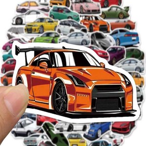 50 Pcs "i Love Cars" Stickers for Laptop Water Bottle Books Endless ...