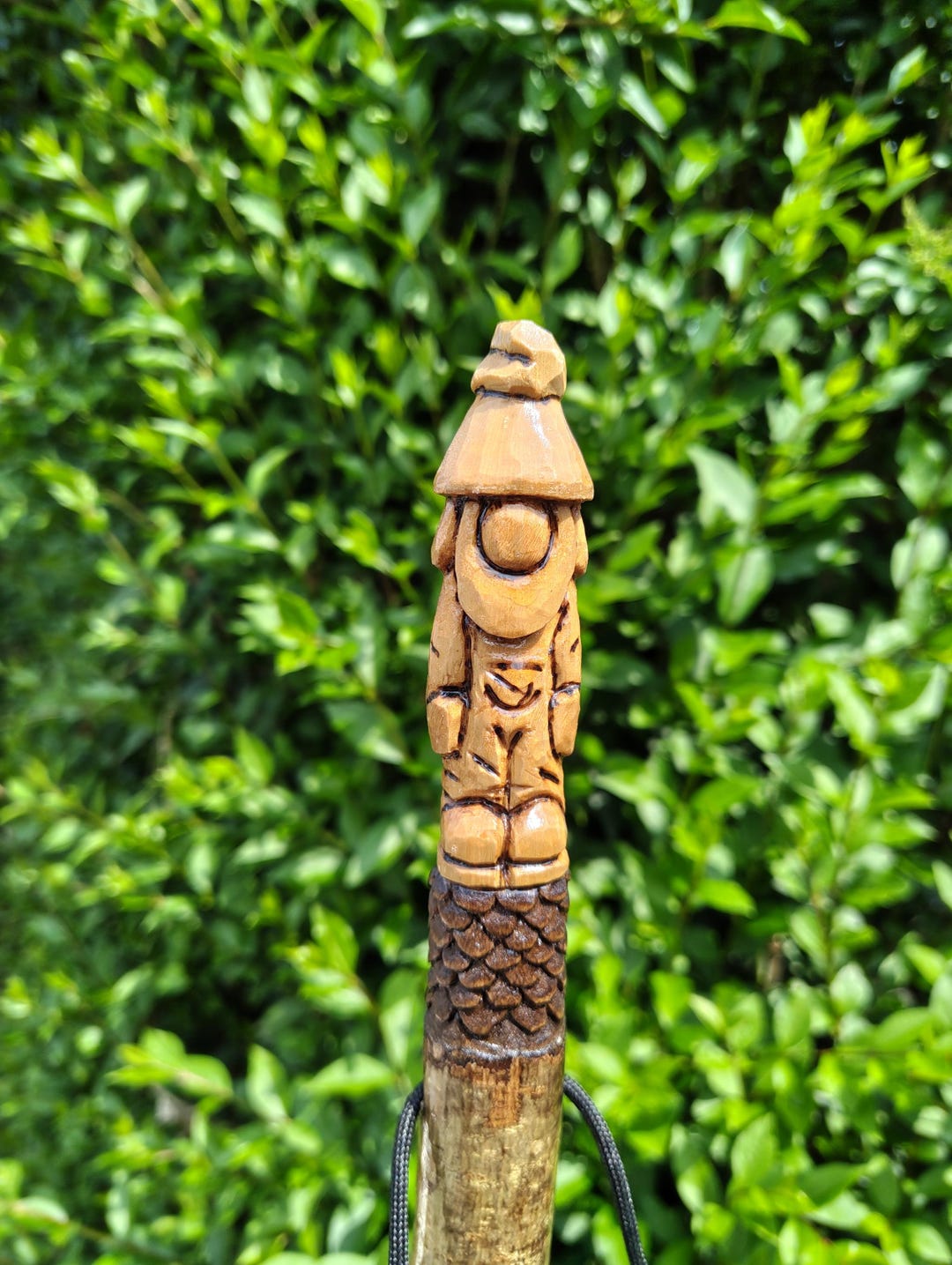 Hand Crafted Hazel Wood Walking Stick – Rustic Hiking Staff - Etsy