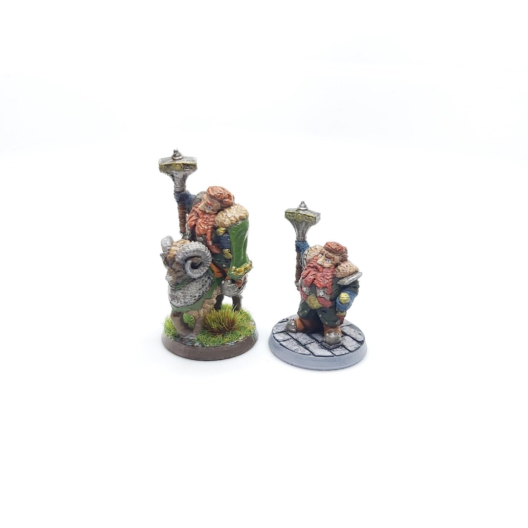 Dwarf Lord, Dwarf Lord Rider, Ram Mount - Miniatures, 28mm, Dungeons ...