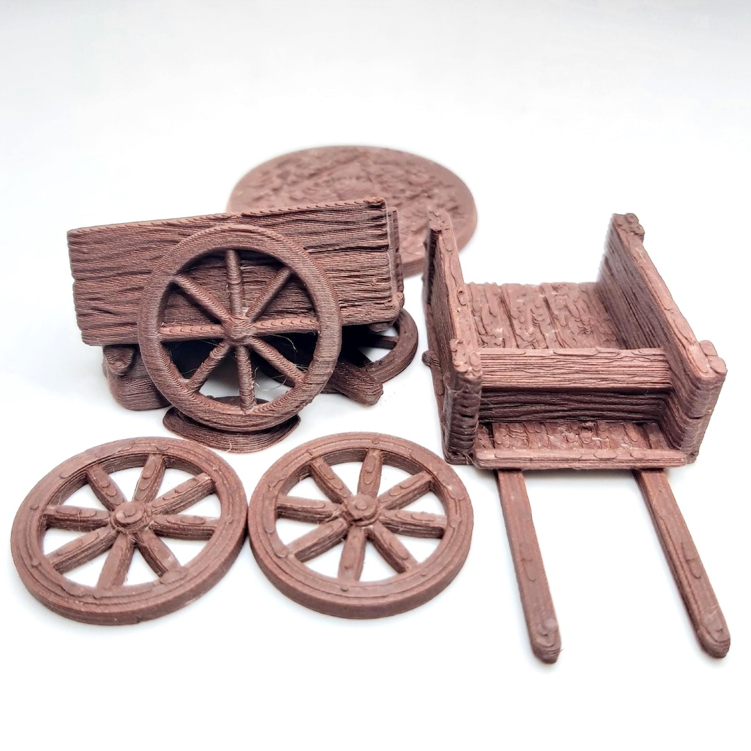 Horse Carts - Miniatures, 28mm Scale, Dungeons and Dragons, D&D, Dnd ...