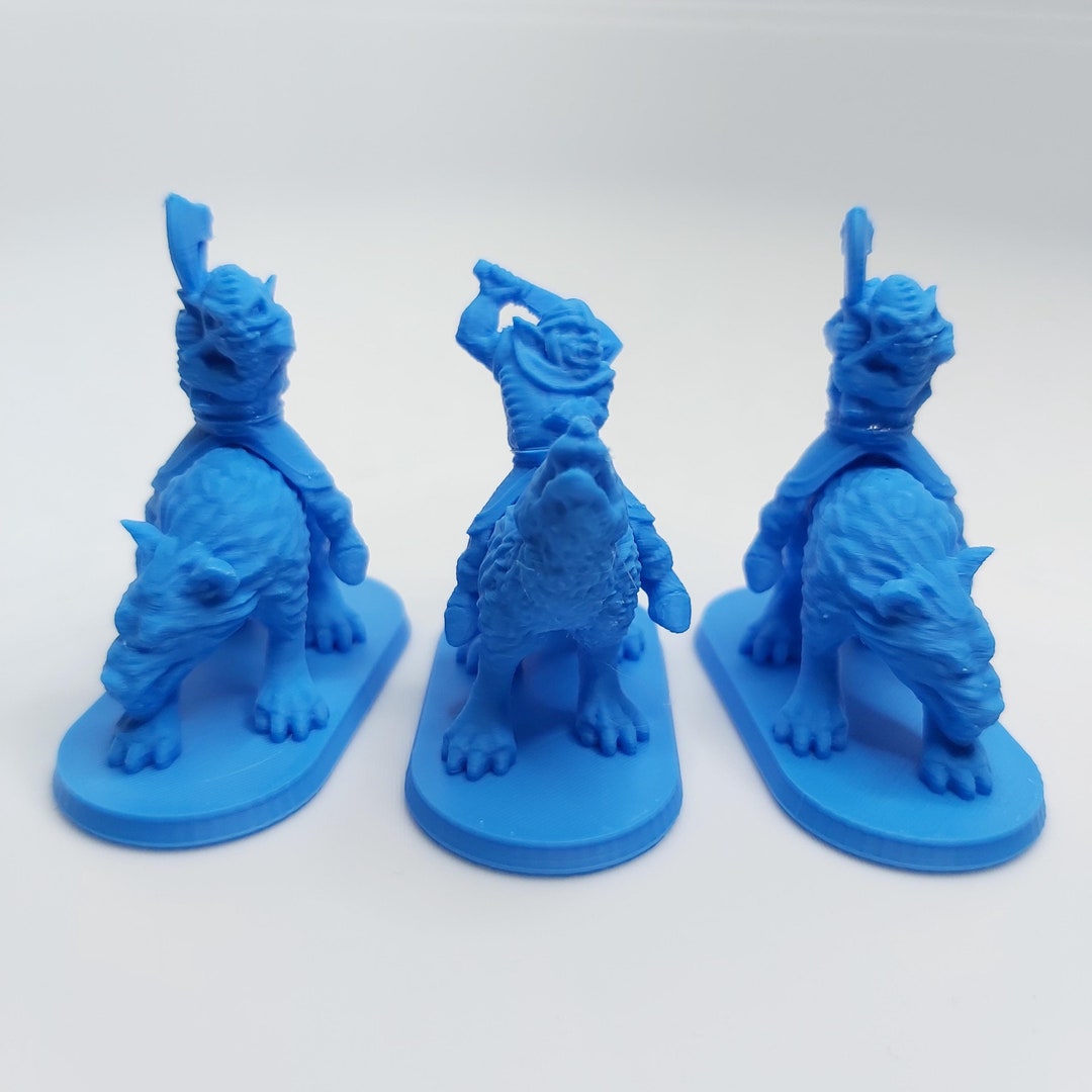 Goblin Riders on Wolf-back - Miniatures, 28mm, Dungeons and Dragons, D ...