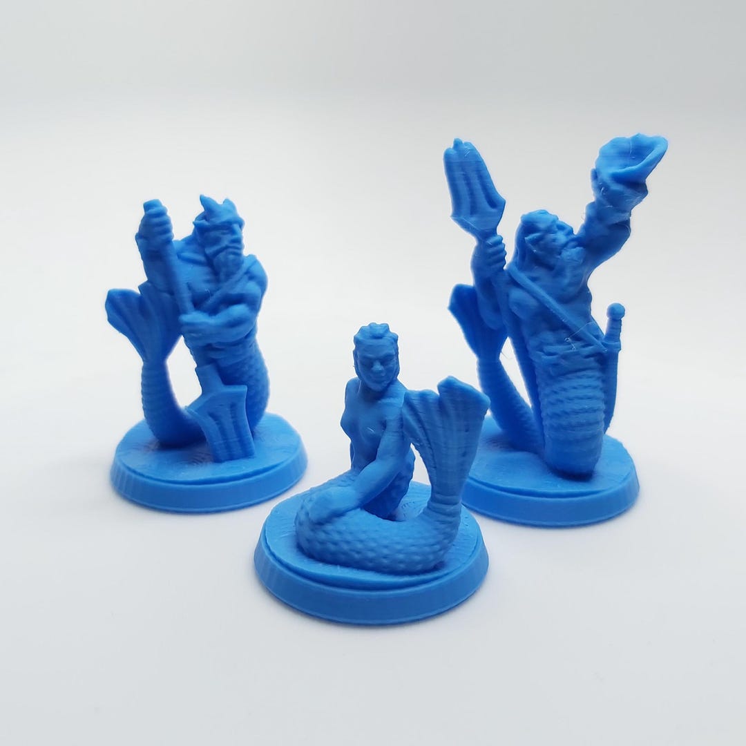 Mermaids - Miniatures, 28mm, Dungeons and Dragons, D&D, Dnd, TTRPG ...