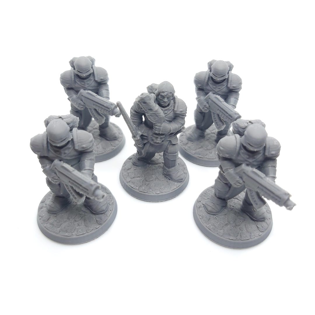 Space Knight Squad - Miniatures, 28mm Scale, Dungeons and Dragons, D&D ...