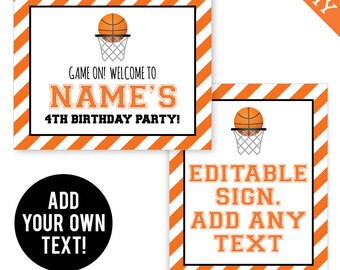 Basketball signs | Etsy