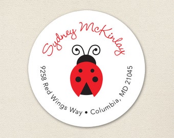 Ladybug labels | Etsy