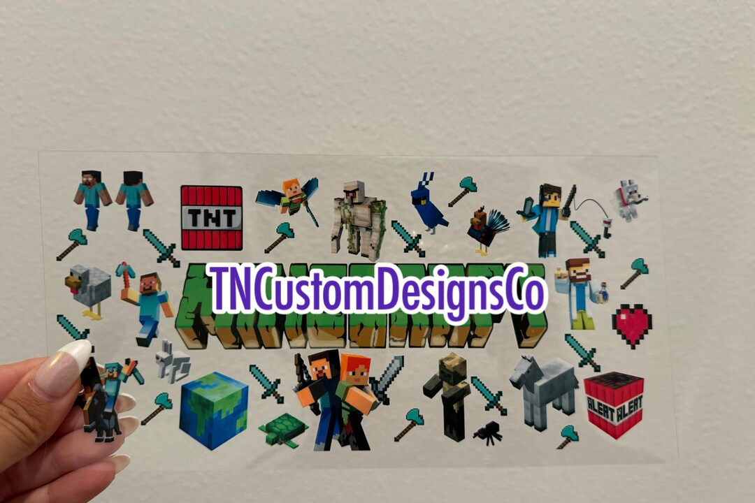 Gamer 3 UV DTF Wrap Transfer 16oz | No Heat Needed | Waterproof | Permanent Adhesive - Etsy