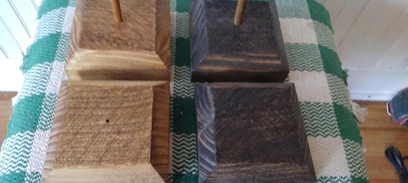 Large Handmade Rough Cut Shorebird Decoy Display Stands 3/8 Inch Dowel ...