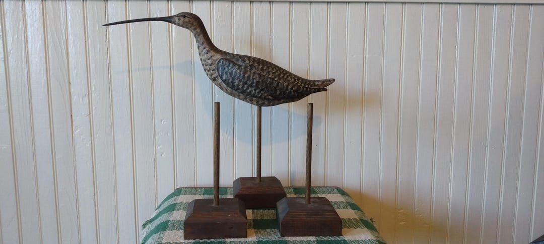 Wooden Shorebird Decoy Display Stands 1/4 or 5/16 or 3/8 Dowel Rods. - Etsy