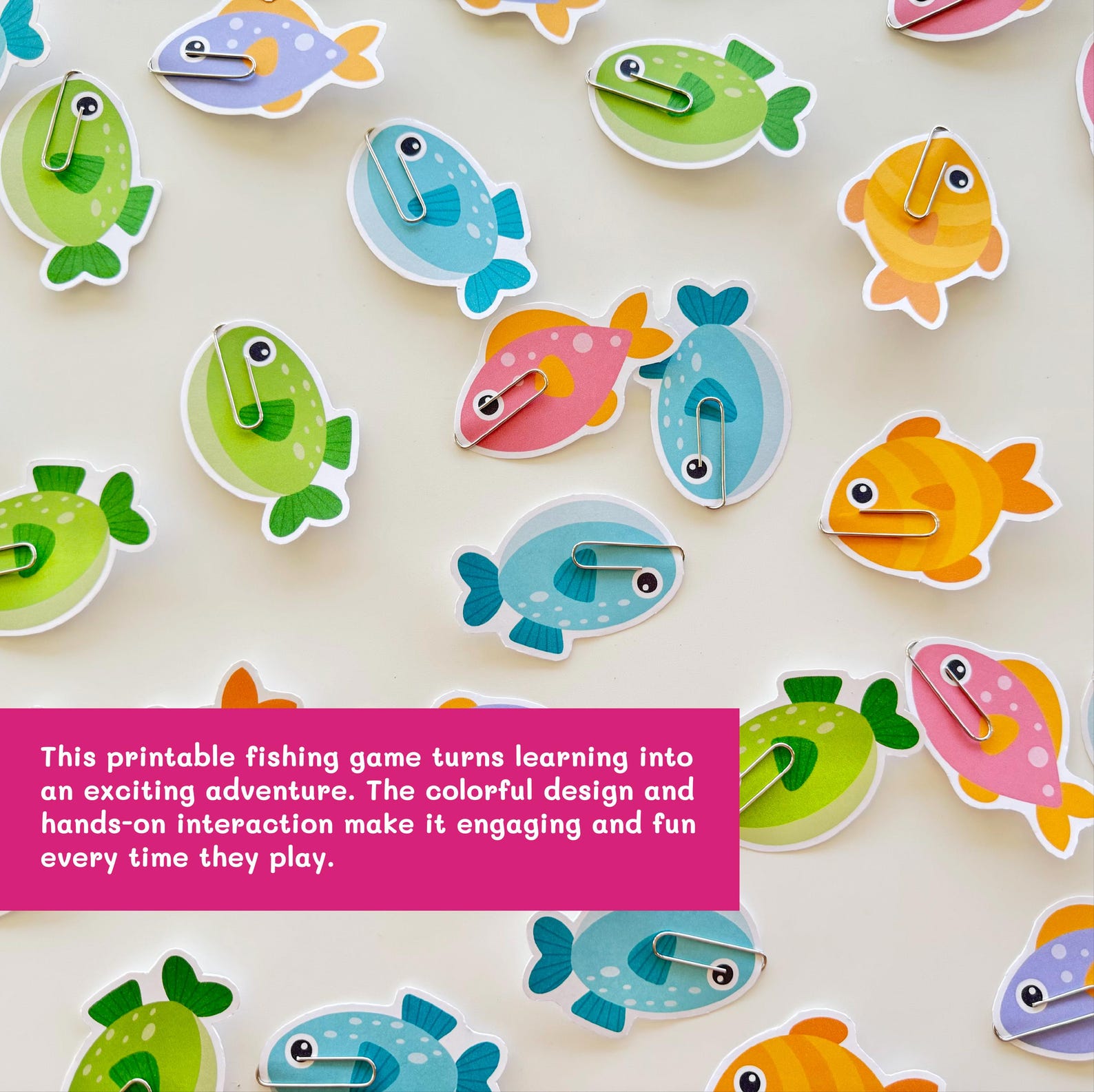 Fishing Game Printable, Learn Colors, Learn Counting, Learn Numbers ...