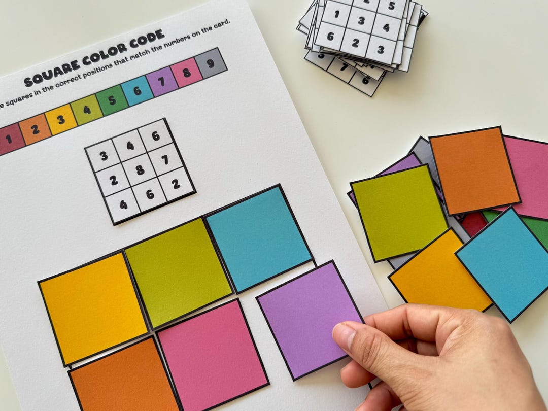 Printable Color Code Activity for Kids Coding Game Printable Activity ...