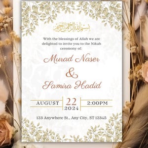 Nikah Engagement Invitation - Etsy
