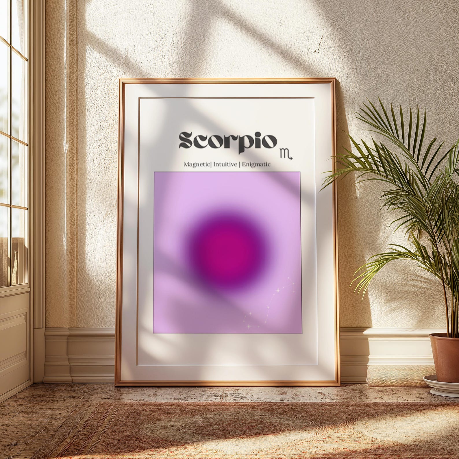 Scorpio Wall Art, Horoscope Print, Astrology Wall Art, Trendy Scorpio ...