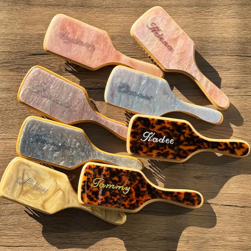 Bedazzled Hairbrushes - Etsy