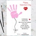 Handprint Valentine Art Craft for Kids | DIY Kids Fun Valentine ...