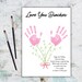 Easter Handprint Art and Craft for Kids, DIY Printable Easter Activity ...