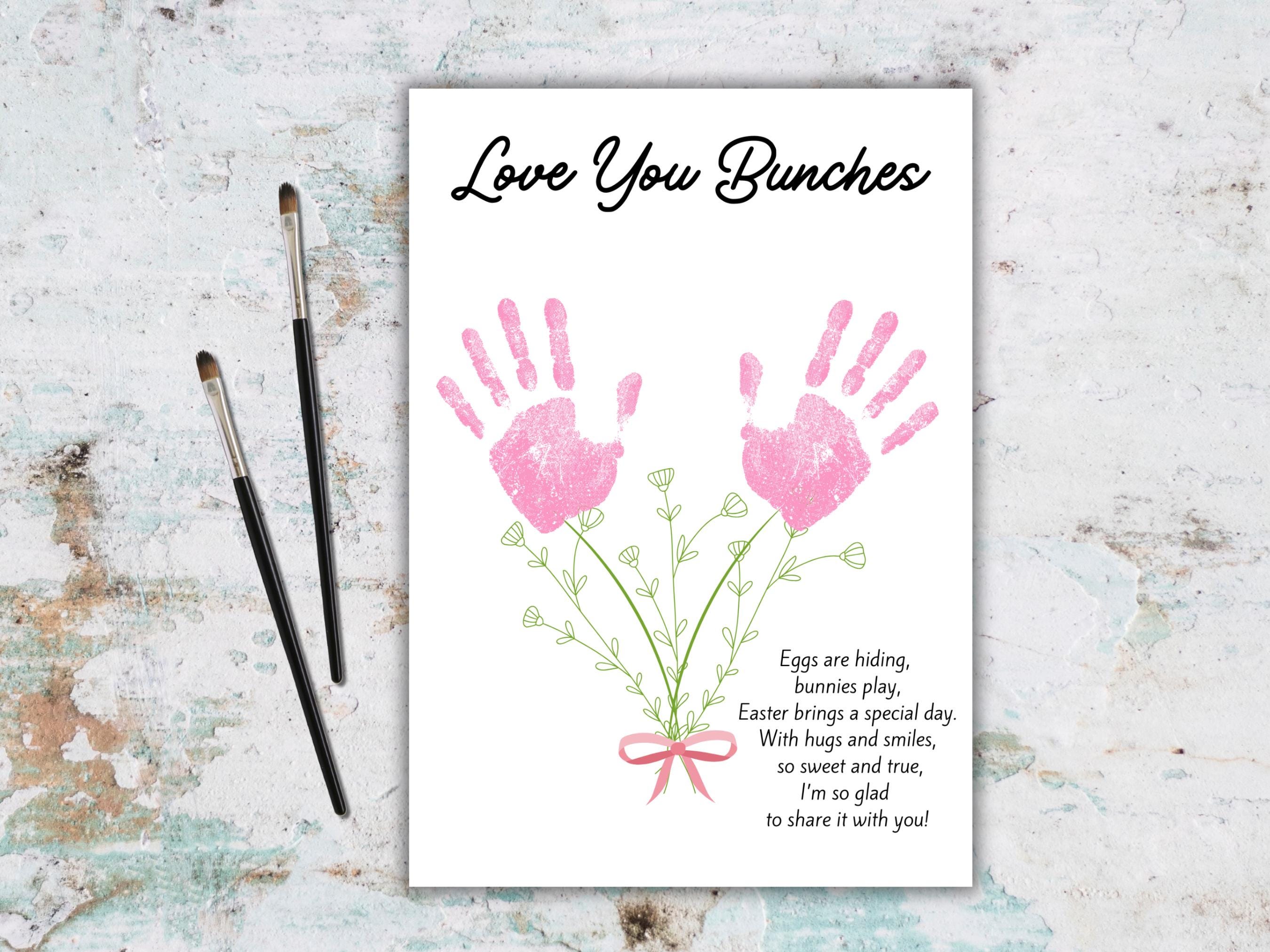 Easter Handprint Art and Craft for Kids, DIY Printable Easter Activity ...