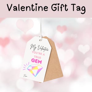Valentine Gift Tags, Printable Kids Valentine Tags, Classroom ...