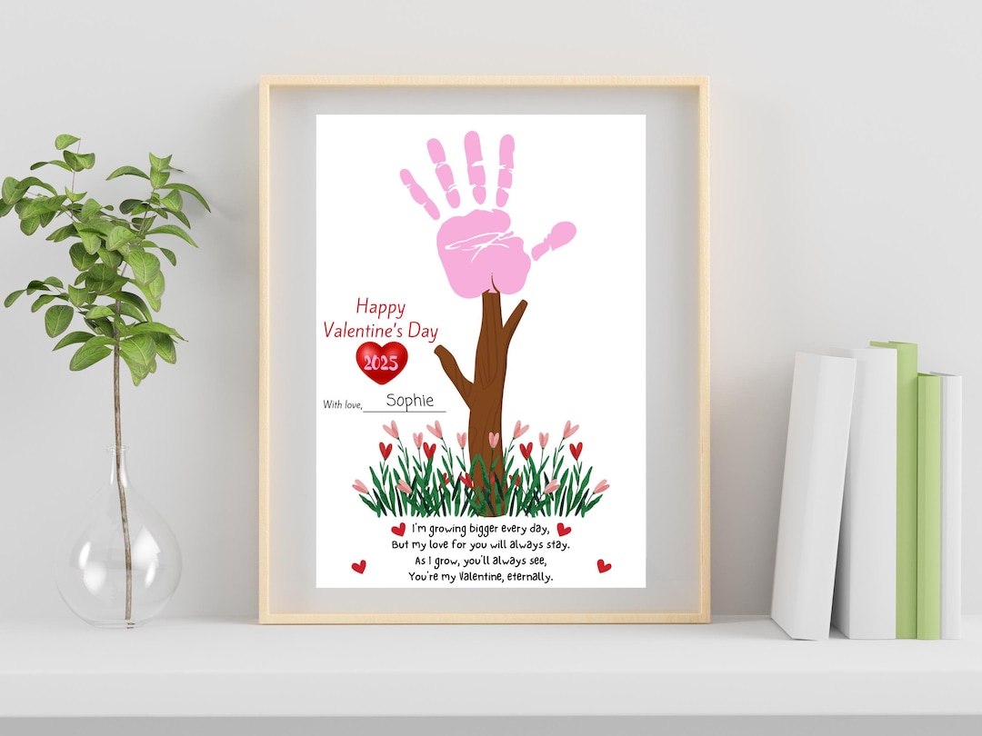 Valentine Handprint Craft for Kids | DIY Kids Fun Valentines Day ...