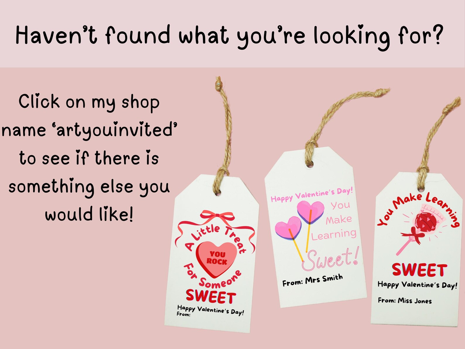 Valentine Gift Tags, Printable Kids Valentine Tags, Classroom ...