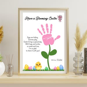 Easter Handprint Craft for Kids, DIY Kids Fun Printable Easter Craft ...