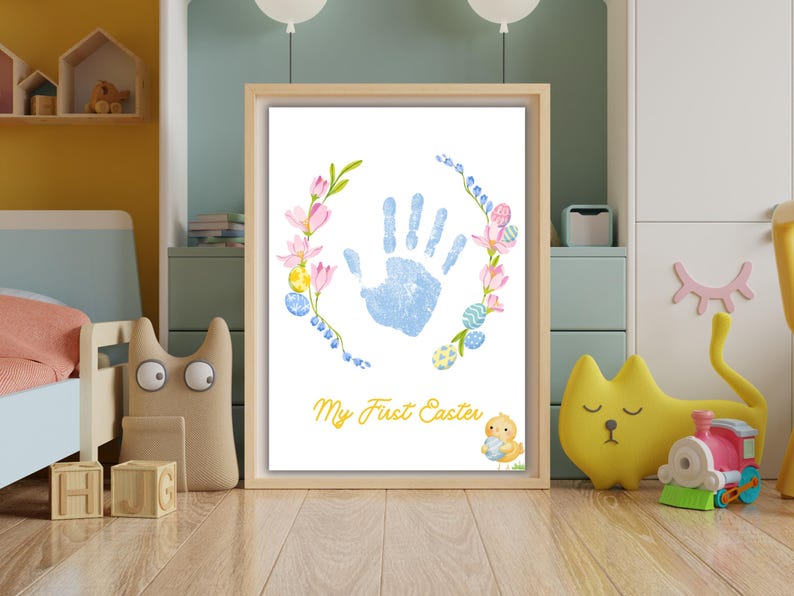 PRINTABLE Easter Handprint Craft for Kids, DIY Kids Fun, Easter ...