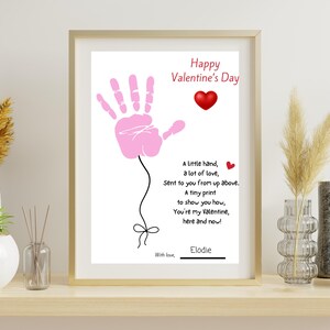 Handprint Valentine Art Craft for Kids | DIY Kids Fun Valentine ...