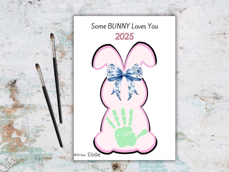PRINTABLE Easter Handprint Craft for Kids, DIY Kids Fun, Easter ...
