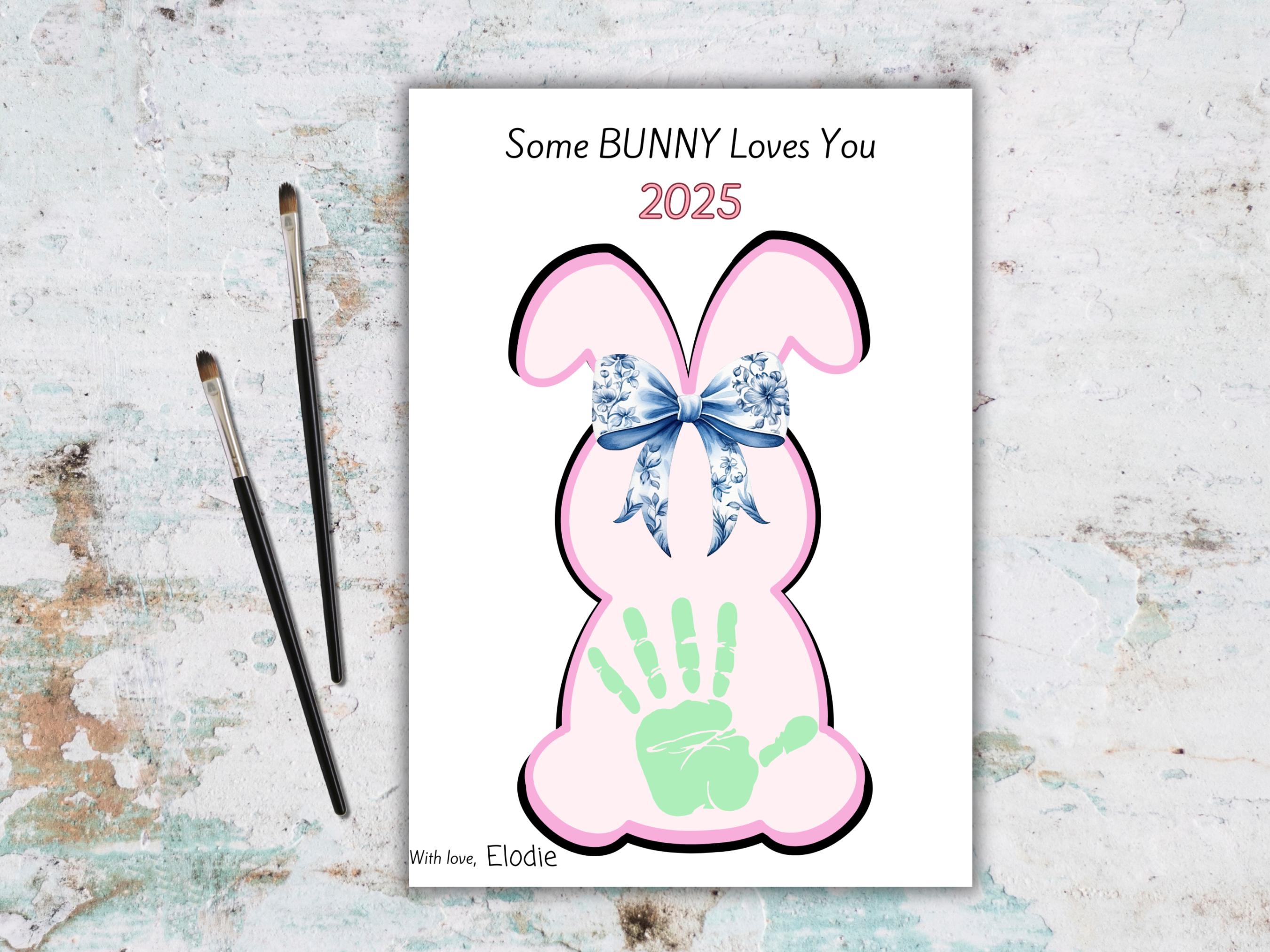 PRINTABLE Easter Handprint Craft for Kids, DIY Kids Fun, Easter ...