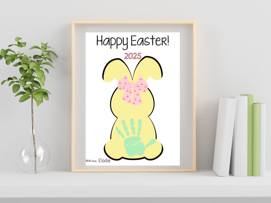 Easter Handprint Craft for Kids, DIY Kids Fun Printable Easter Craft ...
