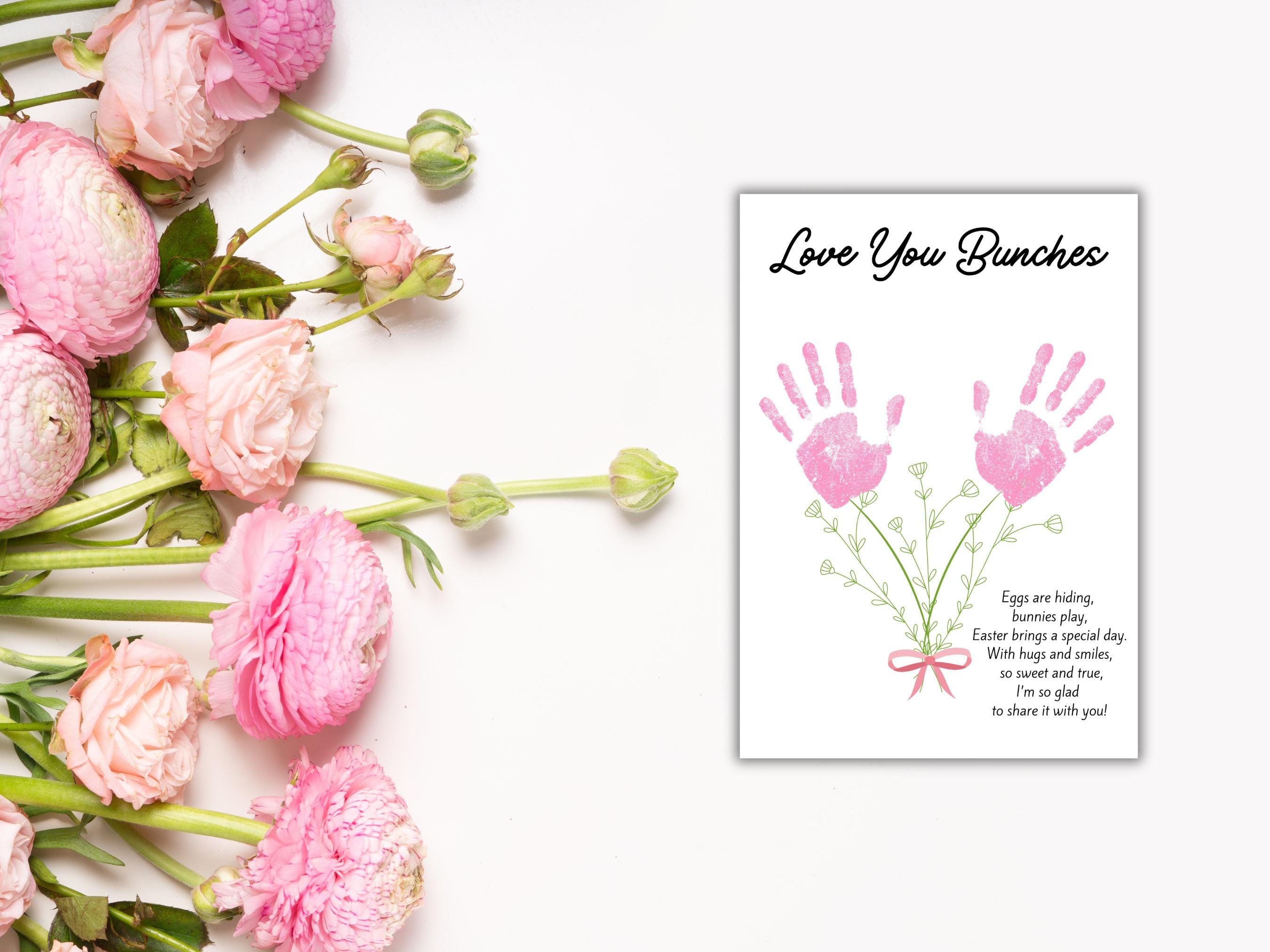 Easter Handprint Art and Craft for Kids, DIY Printable Easter Activity ...