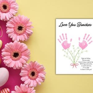 Easter Handprint Art and Craft for Kids, DIY Printable Easter Activity ...