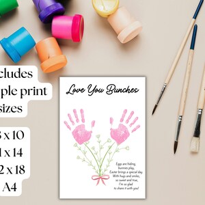 Easter Handprint Art and Craft for Kids, DIY Printable Easter Activity ...