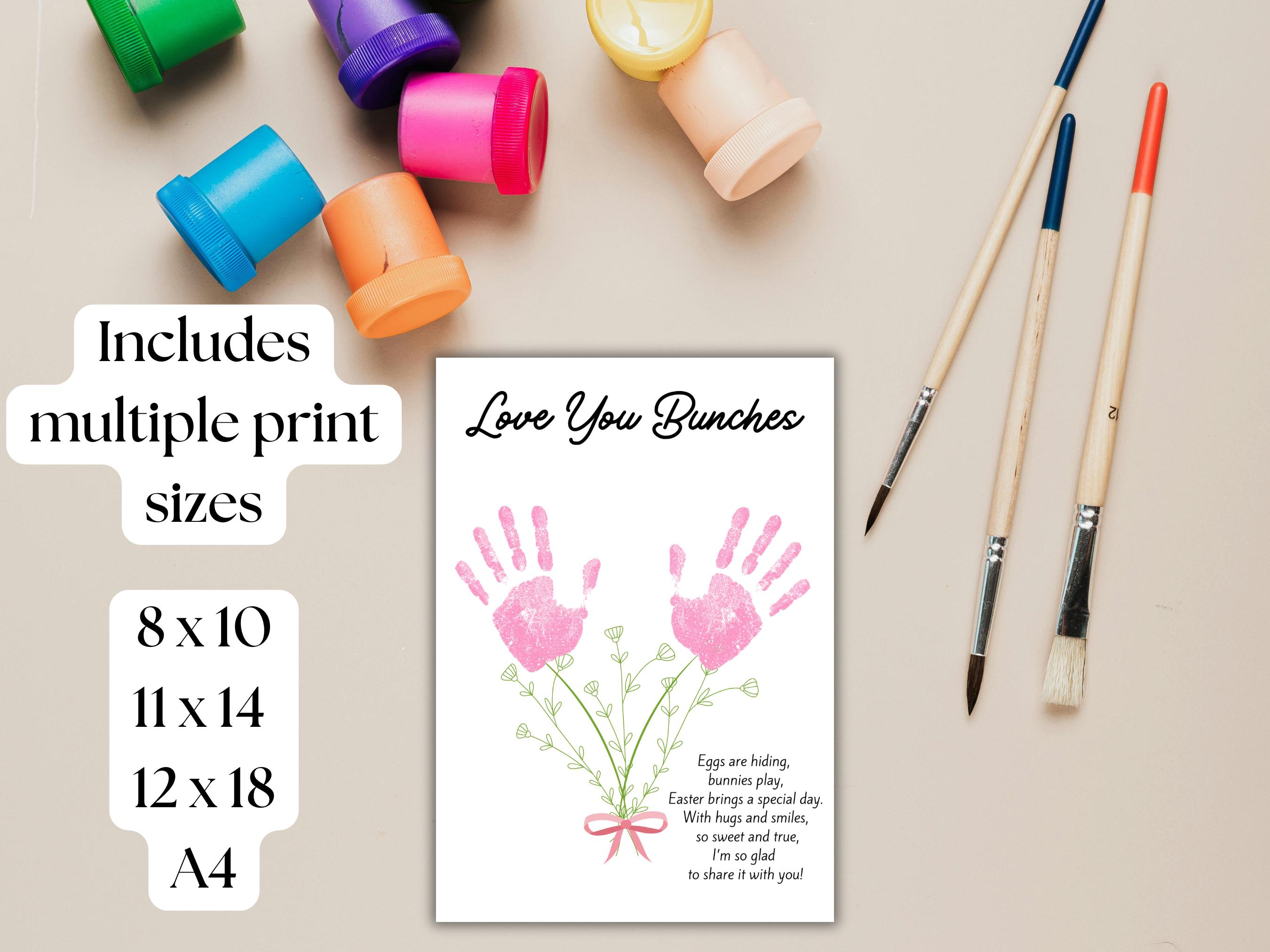 Easter Handprint Art and Craft for Kids, DIY Printable Easter Activity ...