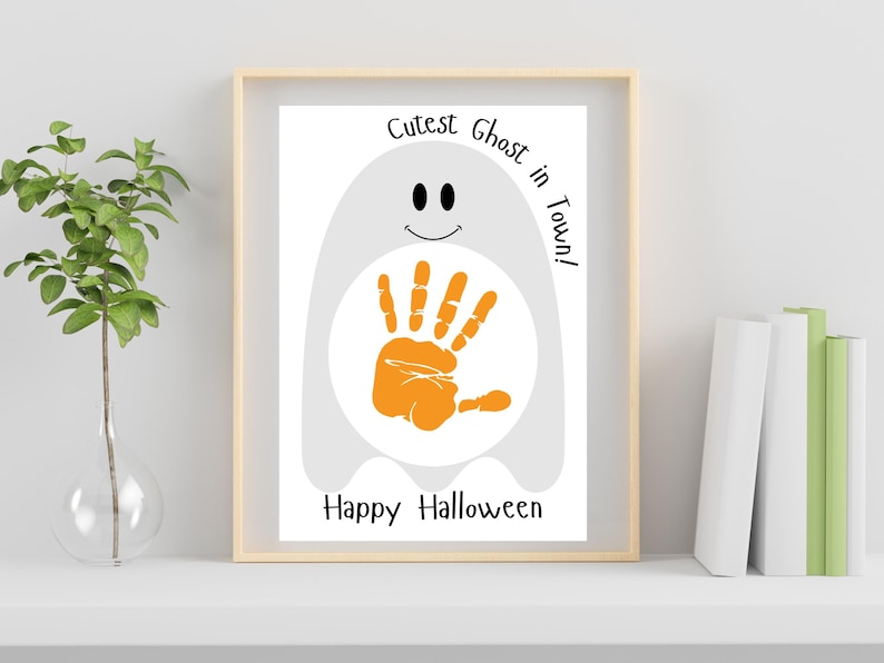 Halloween Handprint Footprint Craft for Kids, DIY Fun Activities ...