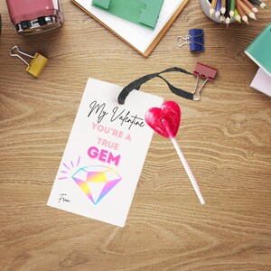 Valentine Gift Tags, Printable Kids Valentine Tags, Classroom ...